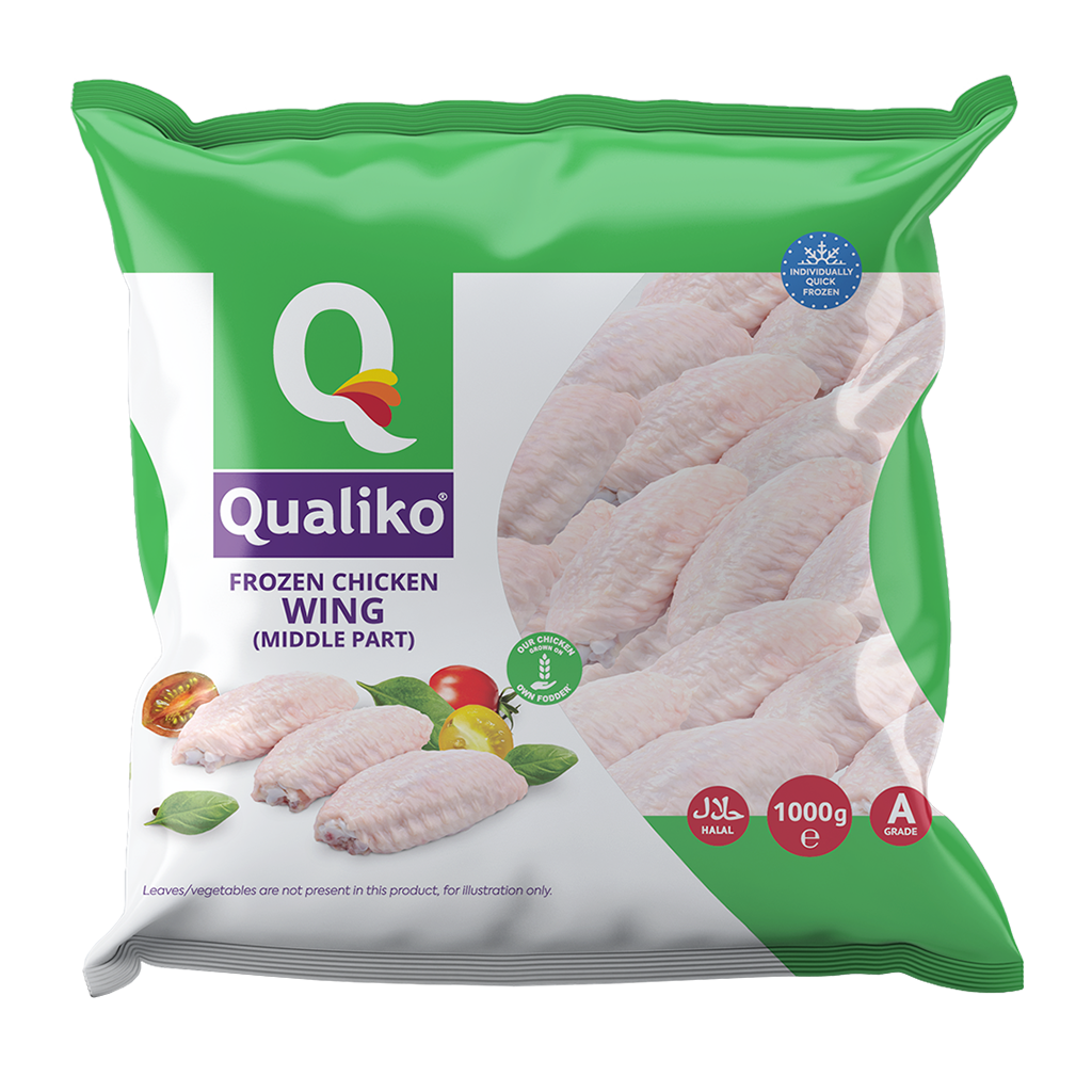 Chicken Wing (middle part) - Qualiko. Frozen chicken meat